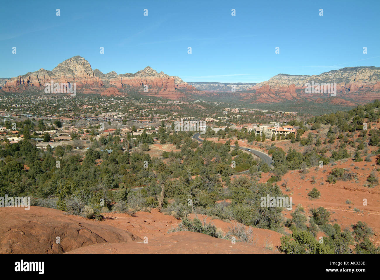 Red Rock Country Towards Sedona Arizona United States America USA Stock ...