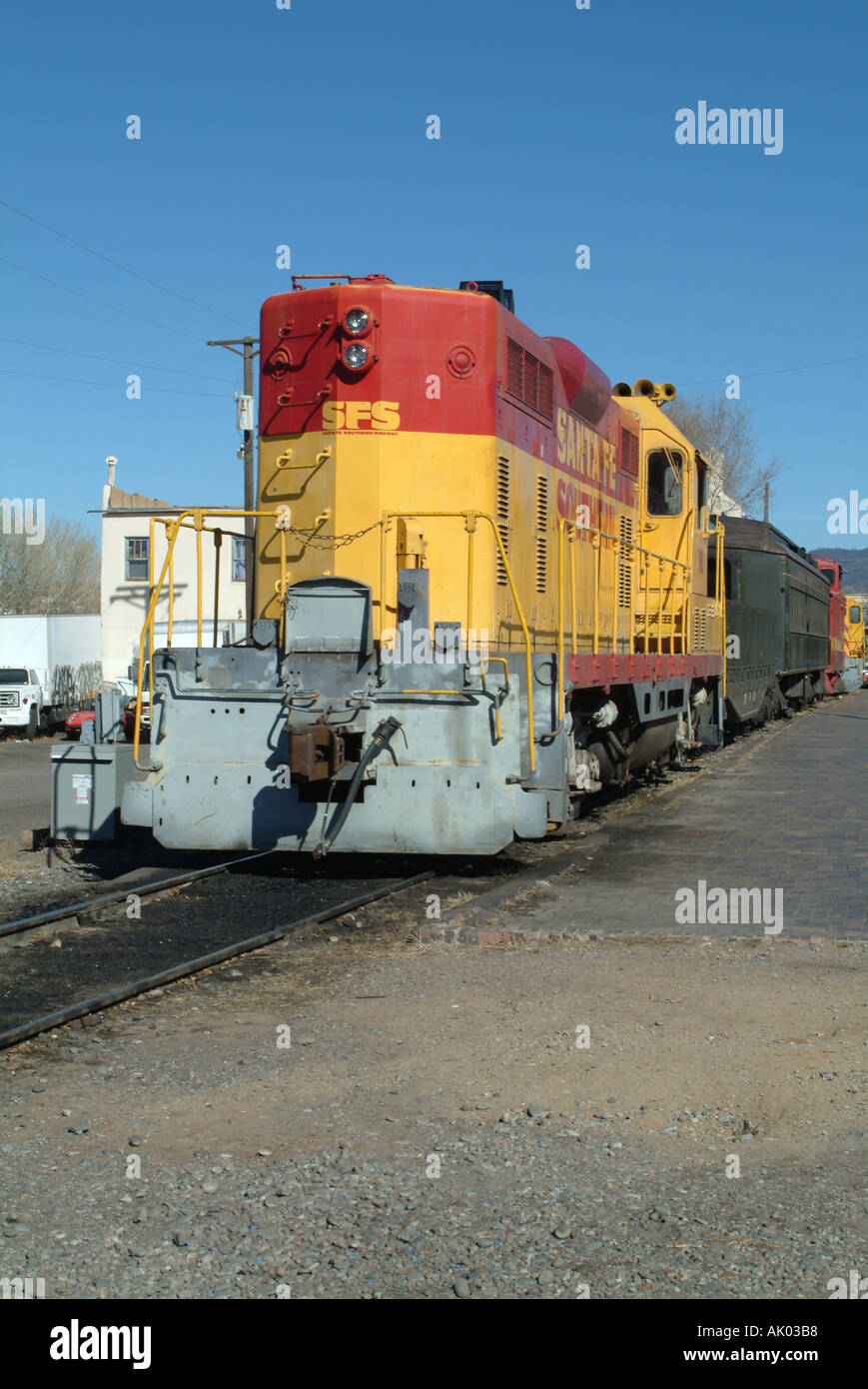 Diesel Railroad Locomotive at Santa Fe New Mexico United States America ...