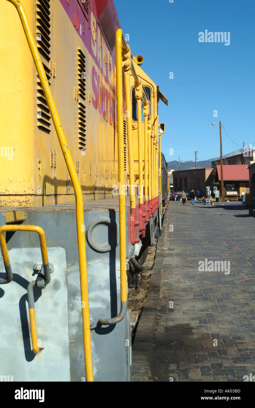 Diesel Railroad Locomotive at Santa Fe New Mexico United States America ...