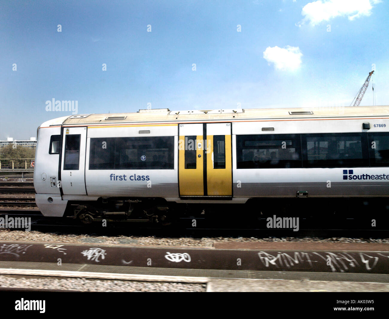Train with graffiti hi-res stock photography and images - Alamy