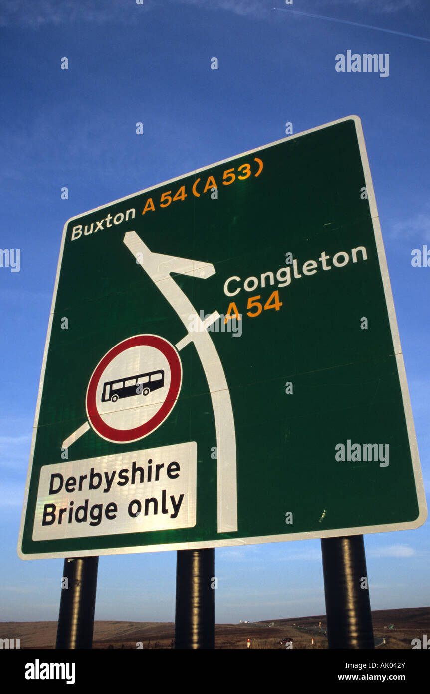 A54 Road Sign Stock Photo - Alamy