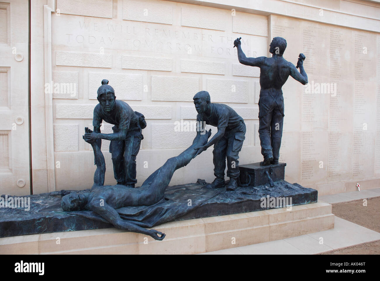 National Memorial Arboretum statue Stock Photo - Alamy