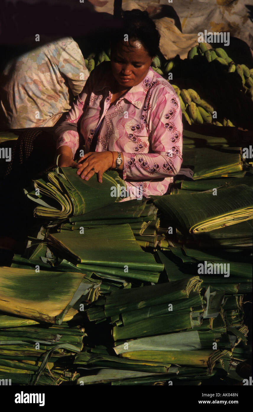 Lady at Market Phnom Penh Cambodia Stock Photo - Alamy