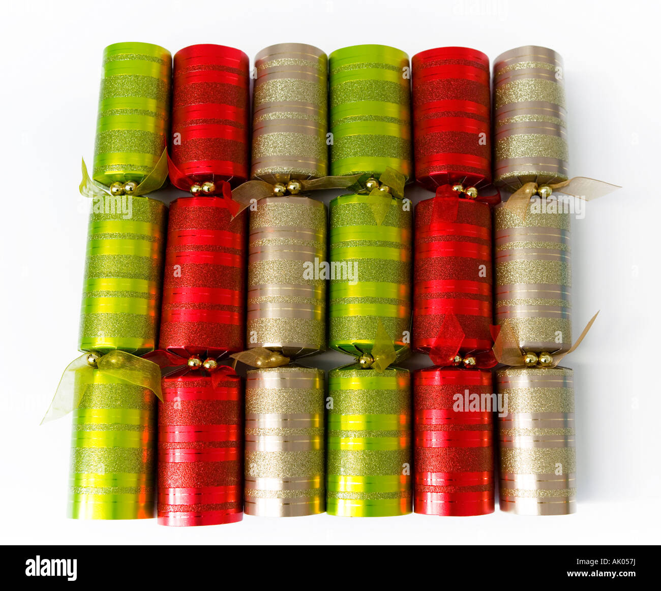 Colourful Christmas Crackers Stock Photo - Alamy