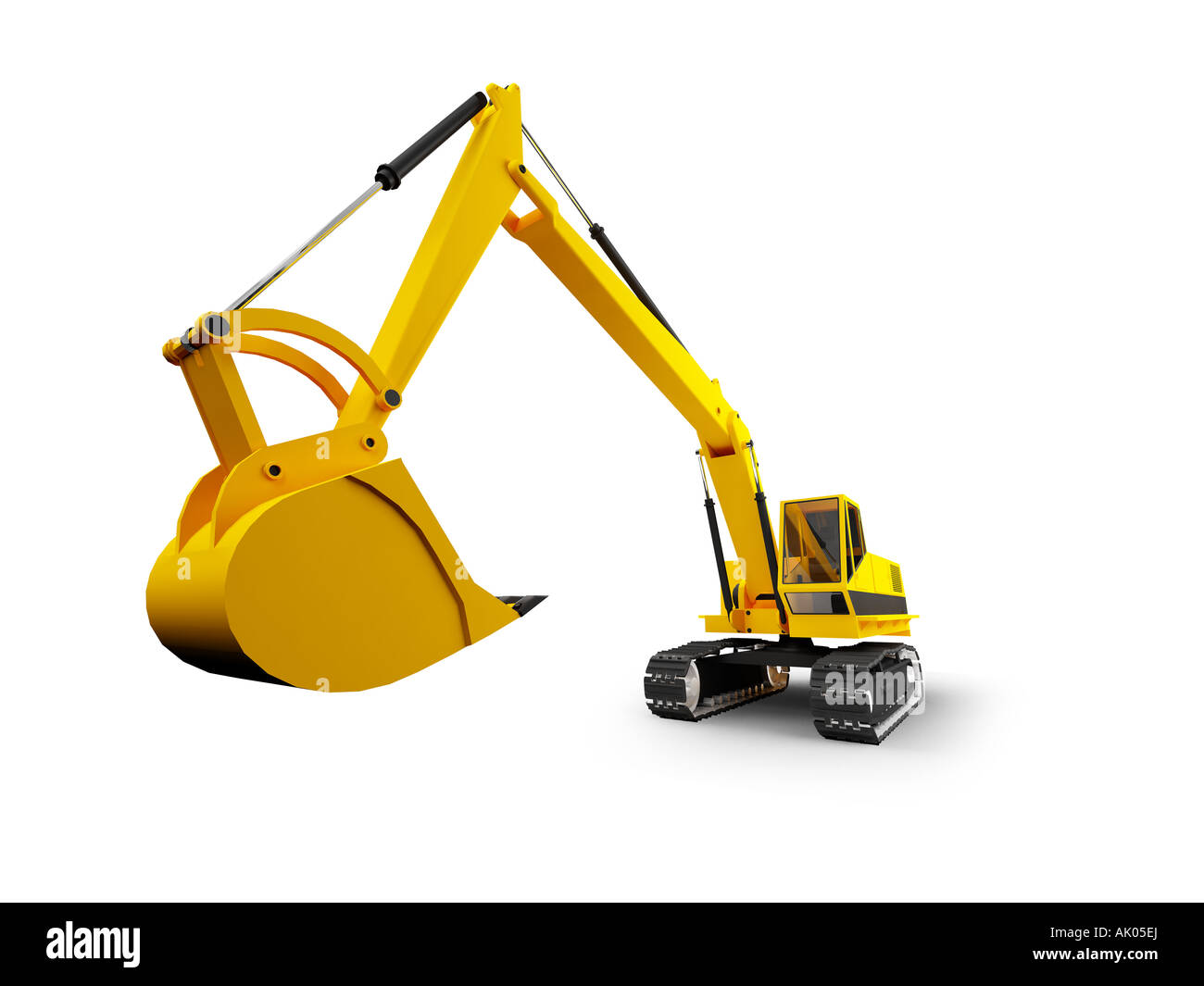 isolated heavy machine on white background Stock Photo - Alamy