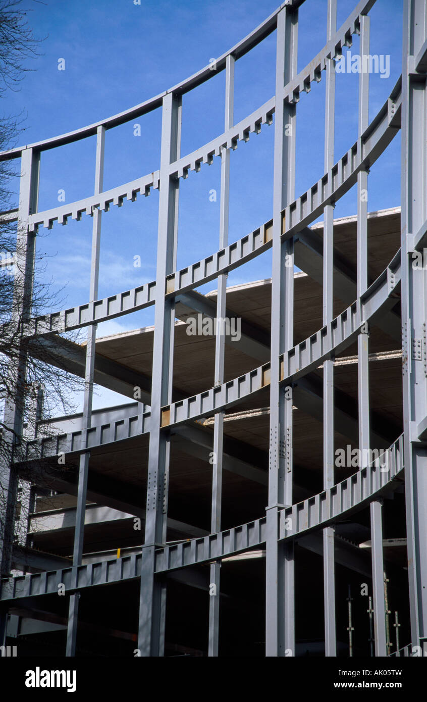 Abstract shot of scaffolding on building site Stock Photo - Alamy
