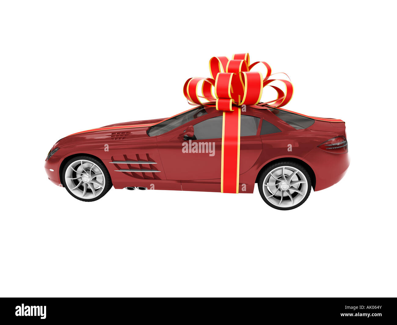 isolated gift car on a white background Stock Photo - Alamy