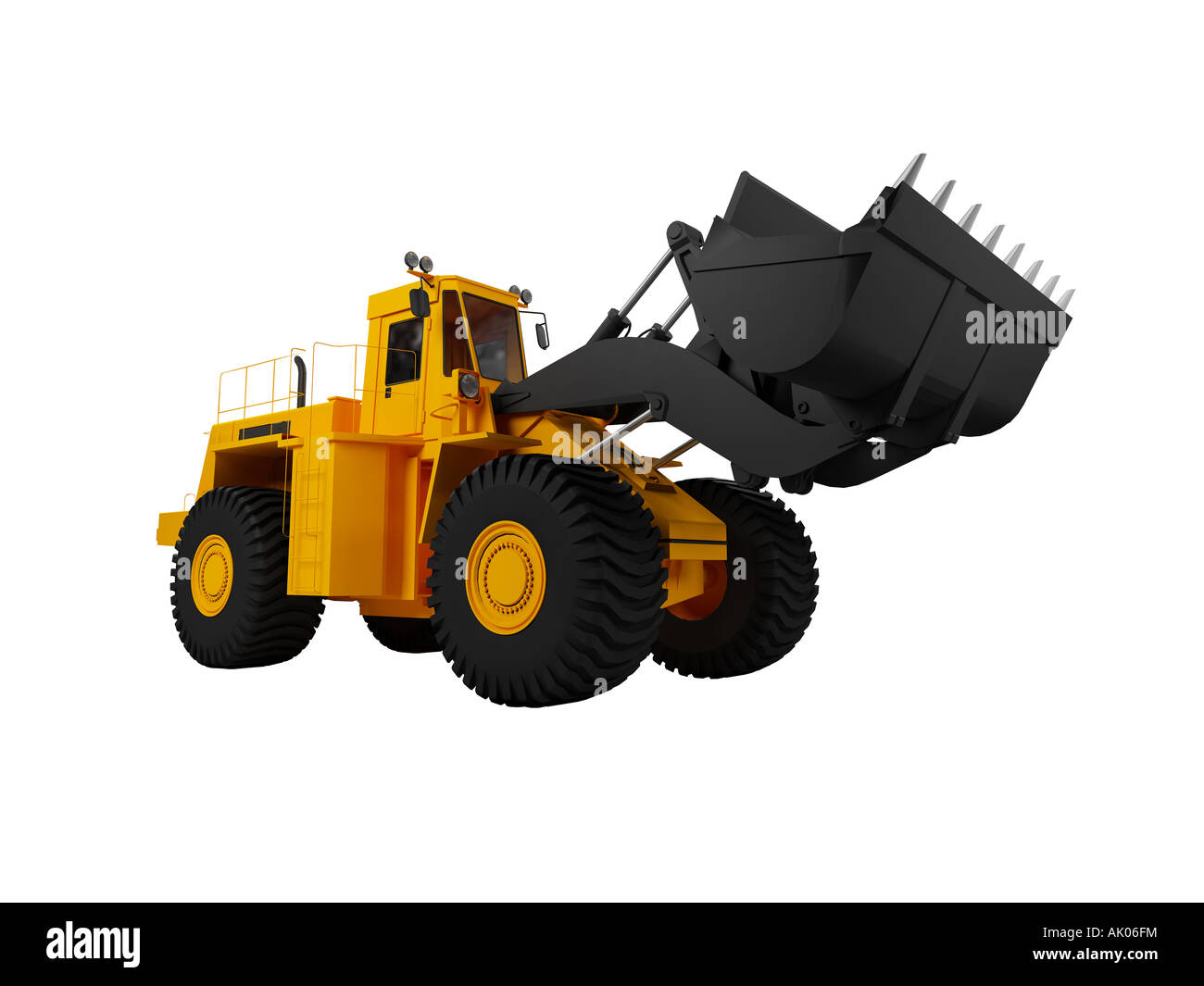 isolated heavy machine on white background Stock Photo - Alamy