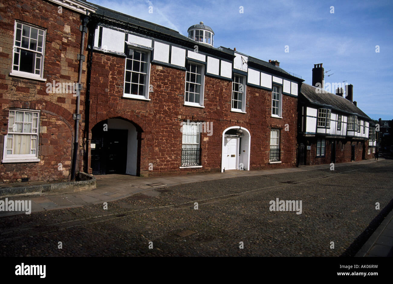 Historic house on Exeter Cathedral Yard, Exeter, UK Stock Photo - Alamy