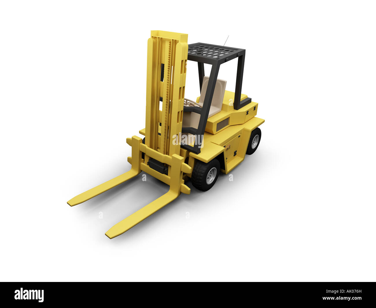 isolated fork auto on white background Stock Photo - Alamy