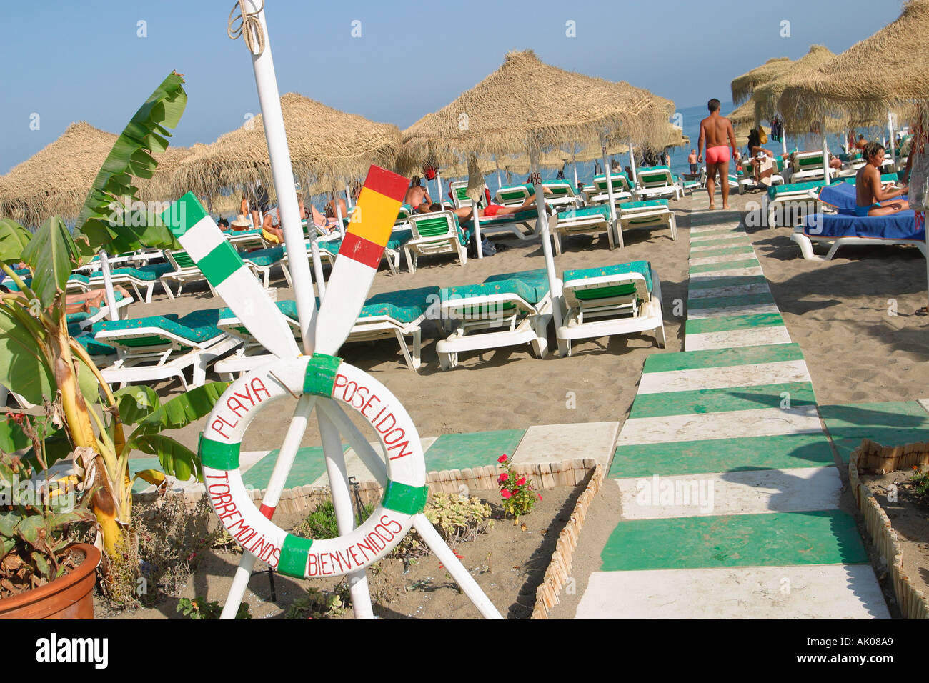 Torremolinos Costa del Sol Spain Playamar beach Stock Photo - Alamy