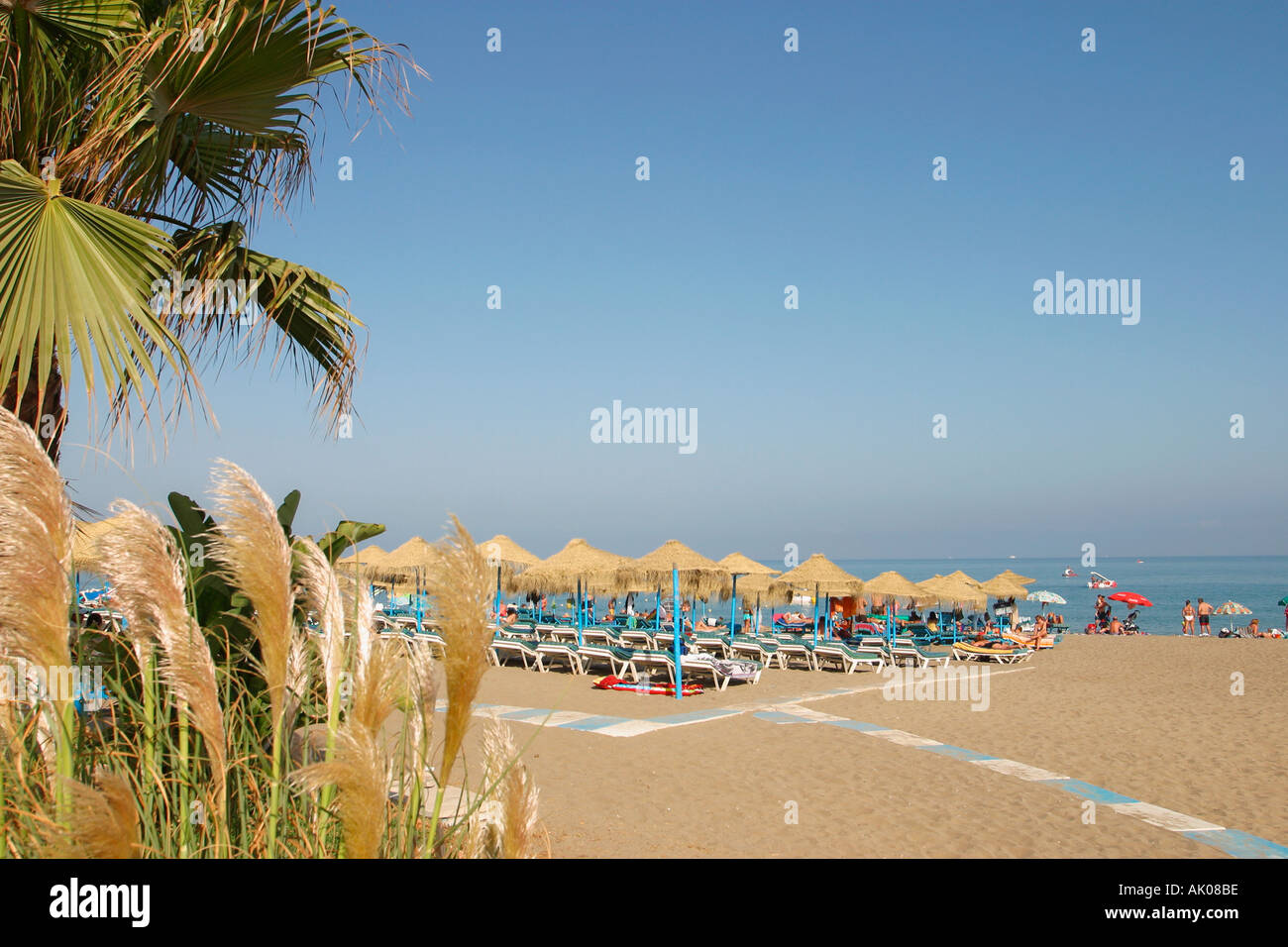 Torremolinos Costa del Sol Spain Bajondillo beach Stock Photo - Alamy
