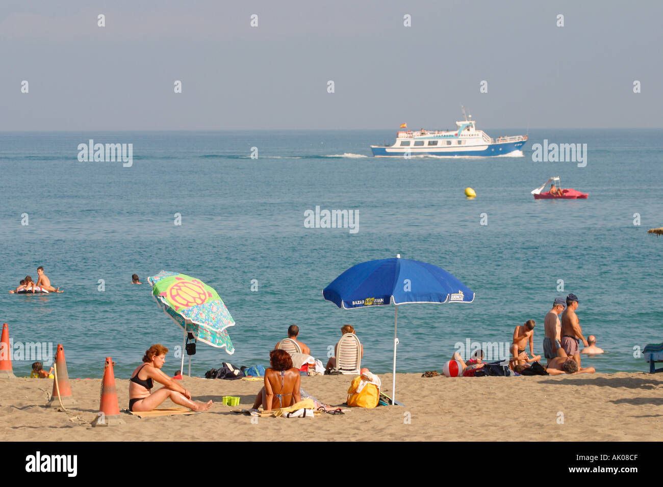 Torremolinos Costa del Sol Spain Bajondillo beach Stock Photo - Alamy