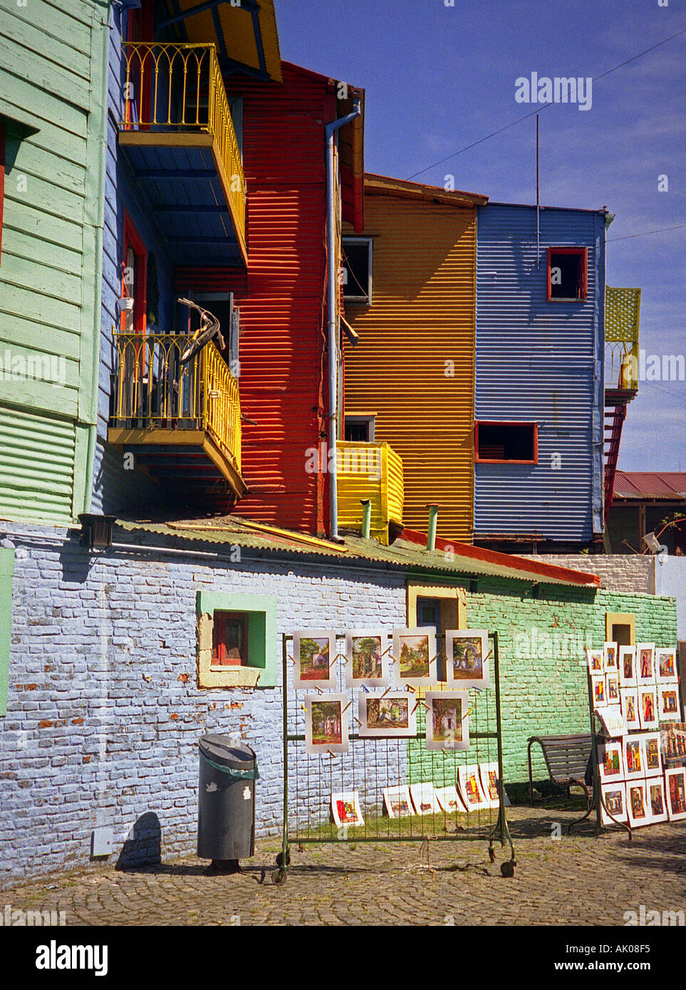 Traditional typical colourful colonial streetscape cityscape Caminito ...