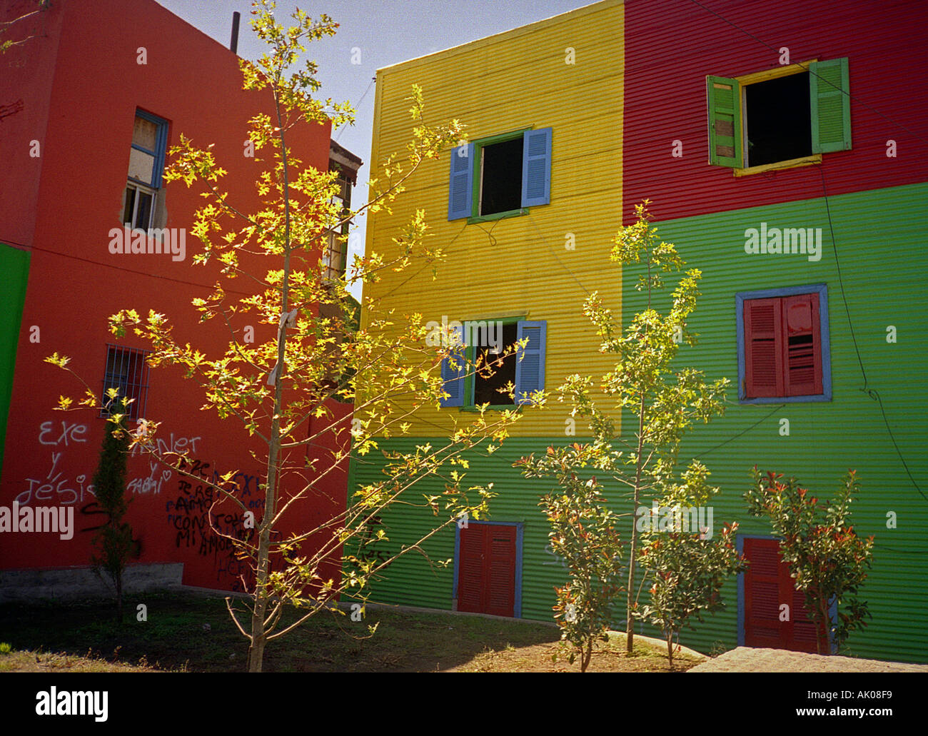 Traditional typical colourful colonial streetscape cityscape Caminito ...