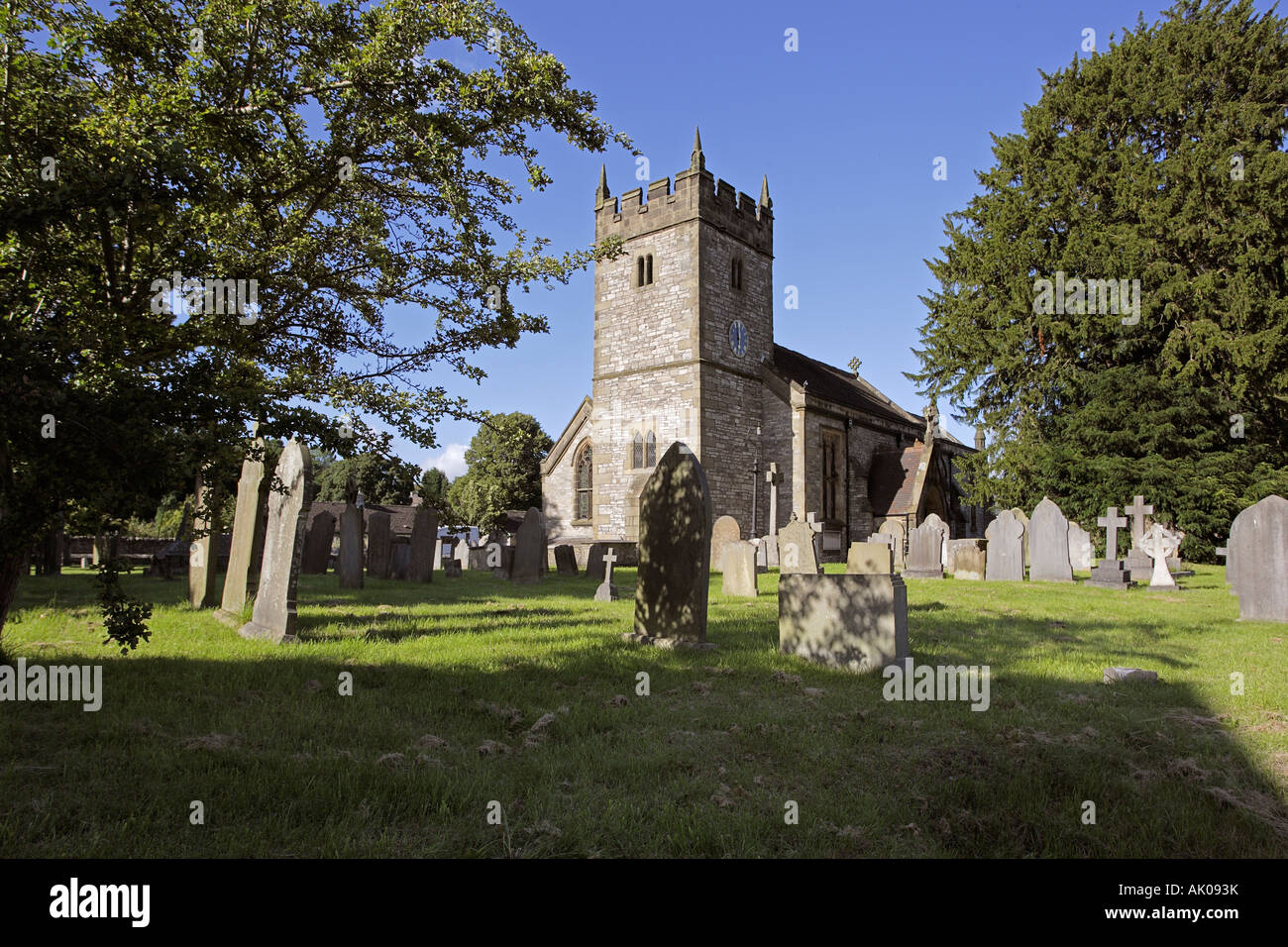 Parish Church Ashford in the Water Derbyshire Stock Photo - Alamy