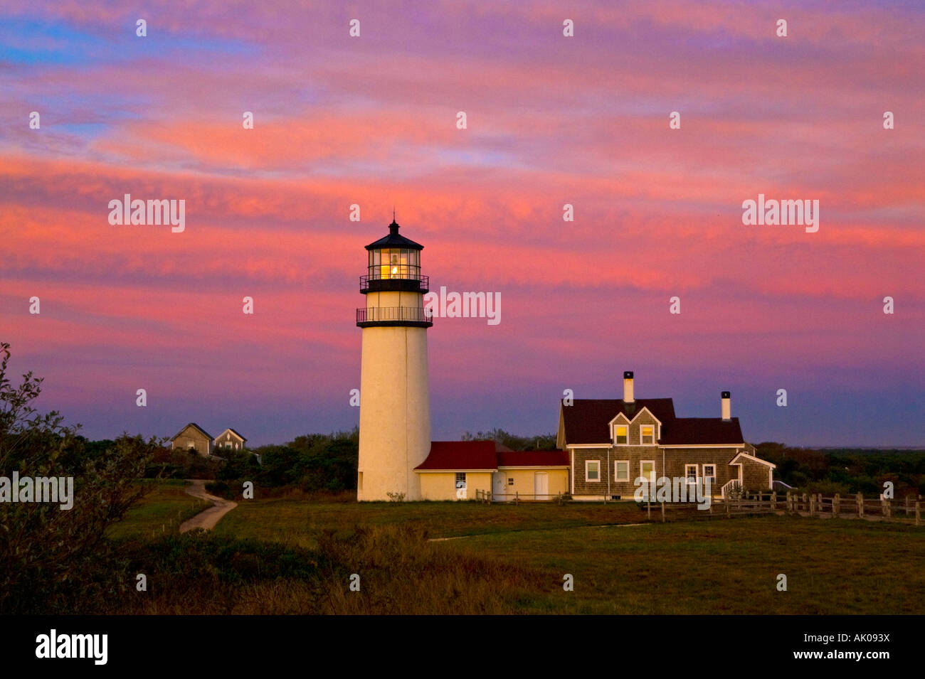 Cape Cod Lighthouse, Truro Cape Cod Stock Photo - Alamy