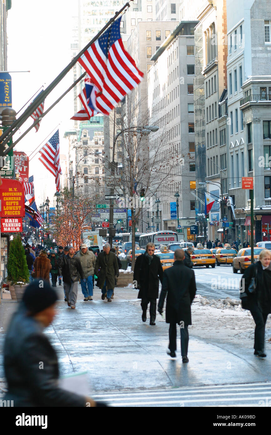 New York Street Scene Stock Photo - Alamy