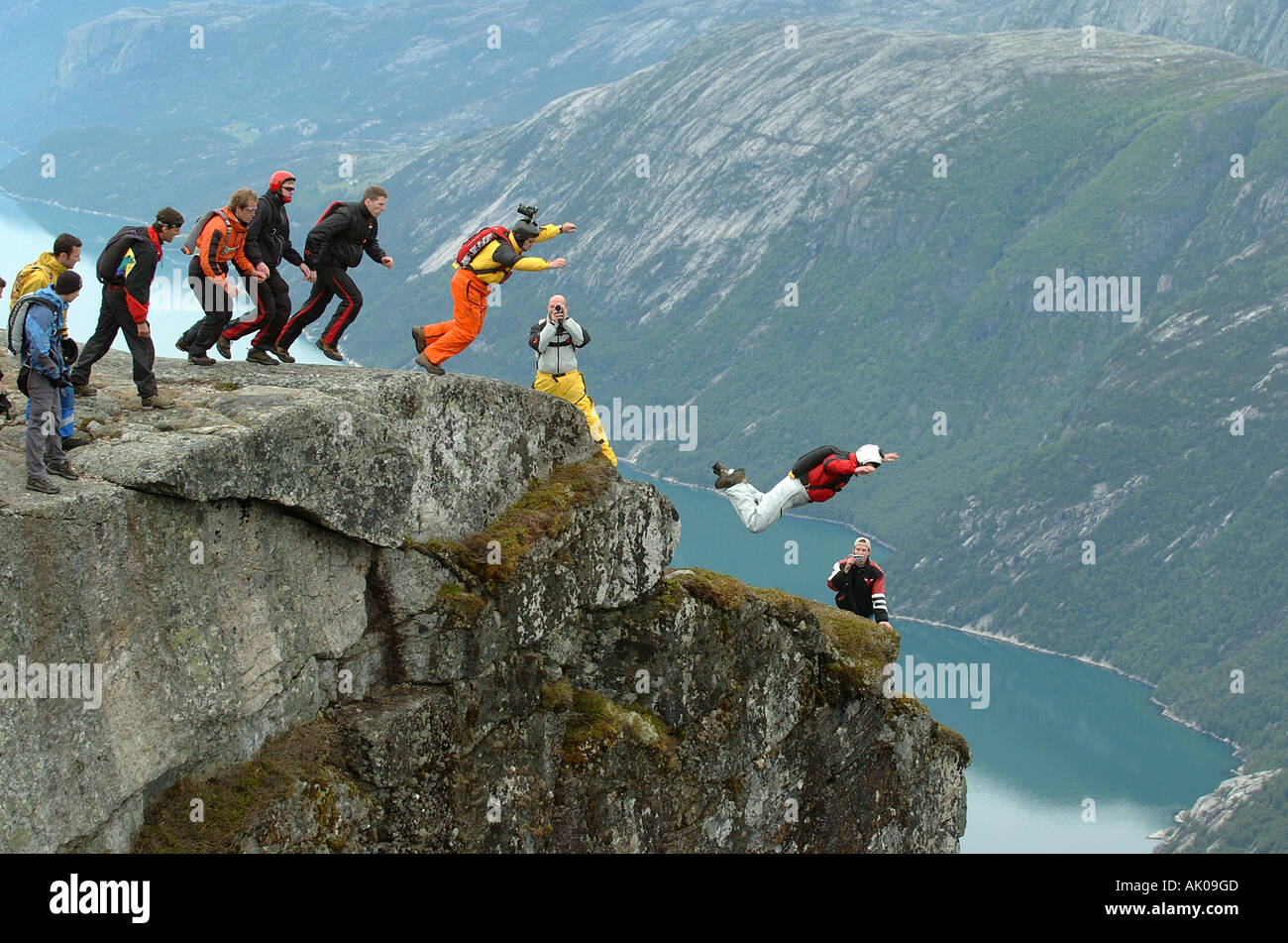 Base jumping norway hi-res stock photography and images - Alamy