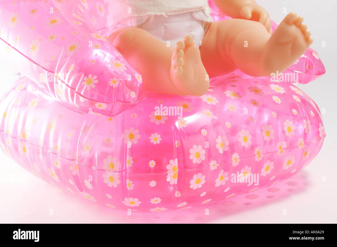 Doll on Inflatable Sofa Stock Photo - Alamy