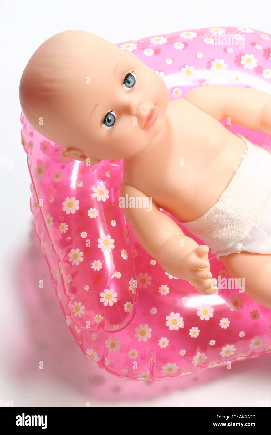 Doll on Inflatable Sofa Stock Photo - Alamy