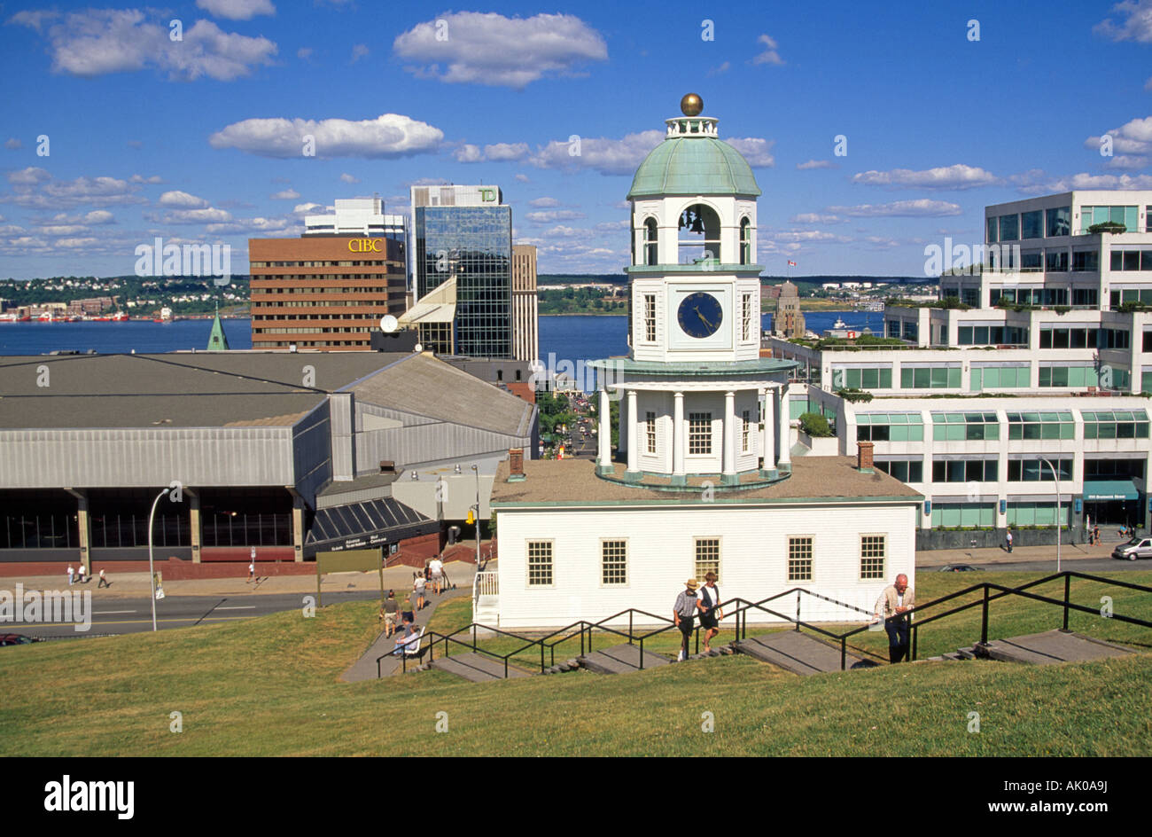 A view of the downtown waterfront area of modern Halifax Nova Scotia ...