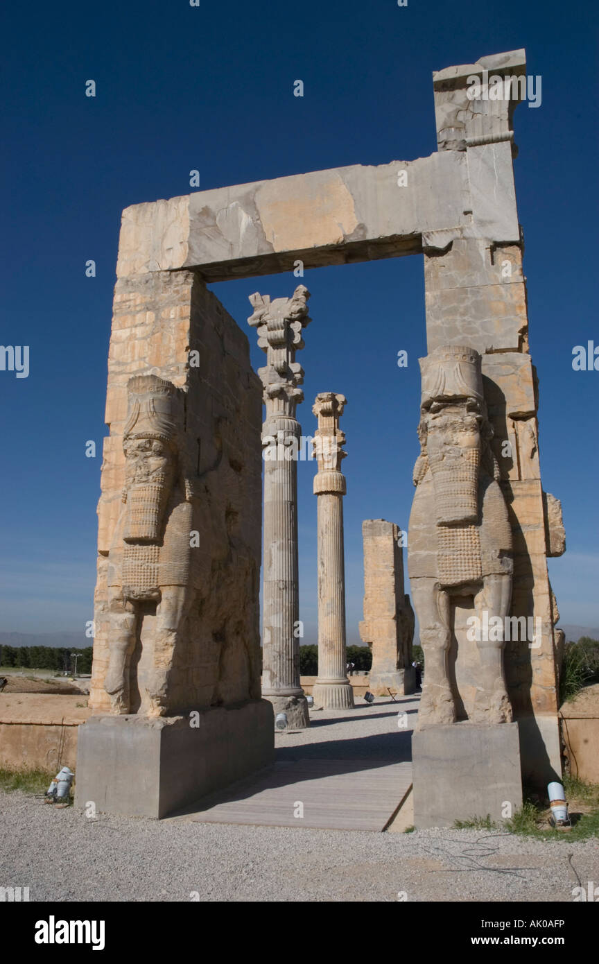 The Gate of all Nations Persepolis Iran Stock Photo - Alamy