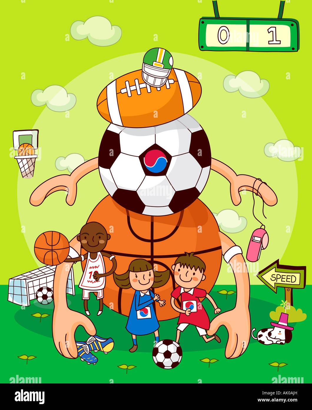 Boys girls playing different games hi-res stock photography and images ...