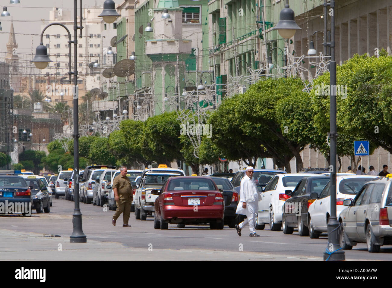 Tripoli, Libya. Umar Mukhtar Street Traffic Stock Photo - Alamy
