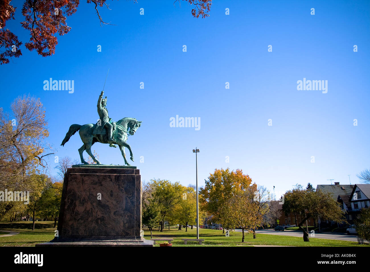 equestrian statue honoring Tadeusz Kosciuszko in Park across from ...