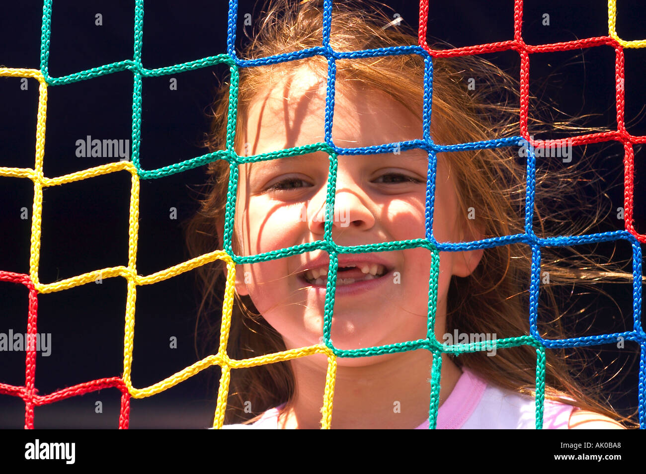 girl and net Stock Photo - Alamy