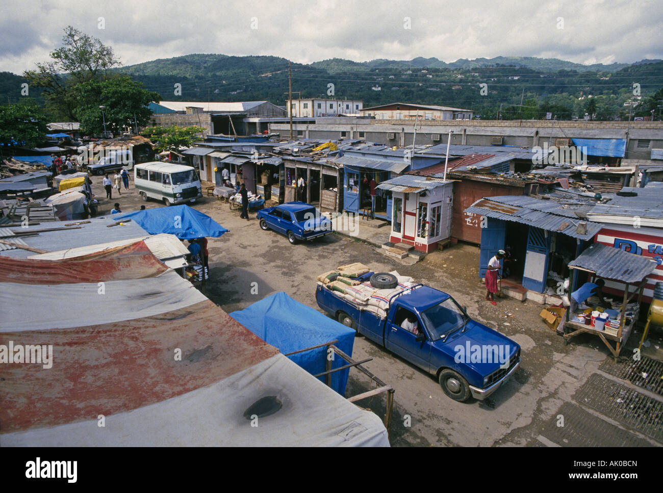A local market in the city of Ocho Rios Jamaica Stock Photo - Alamy