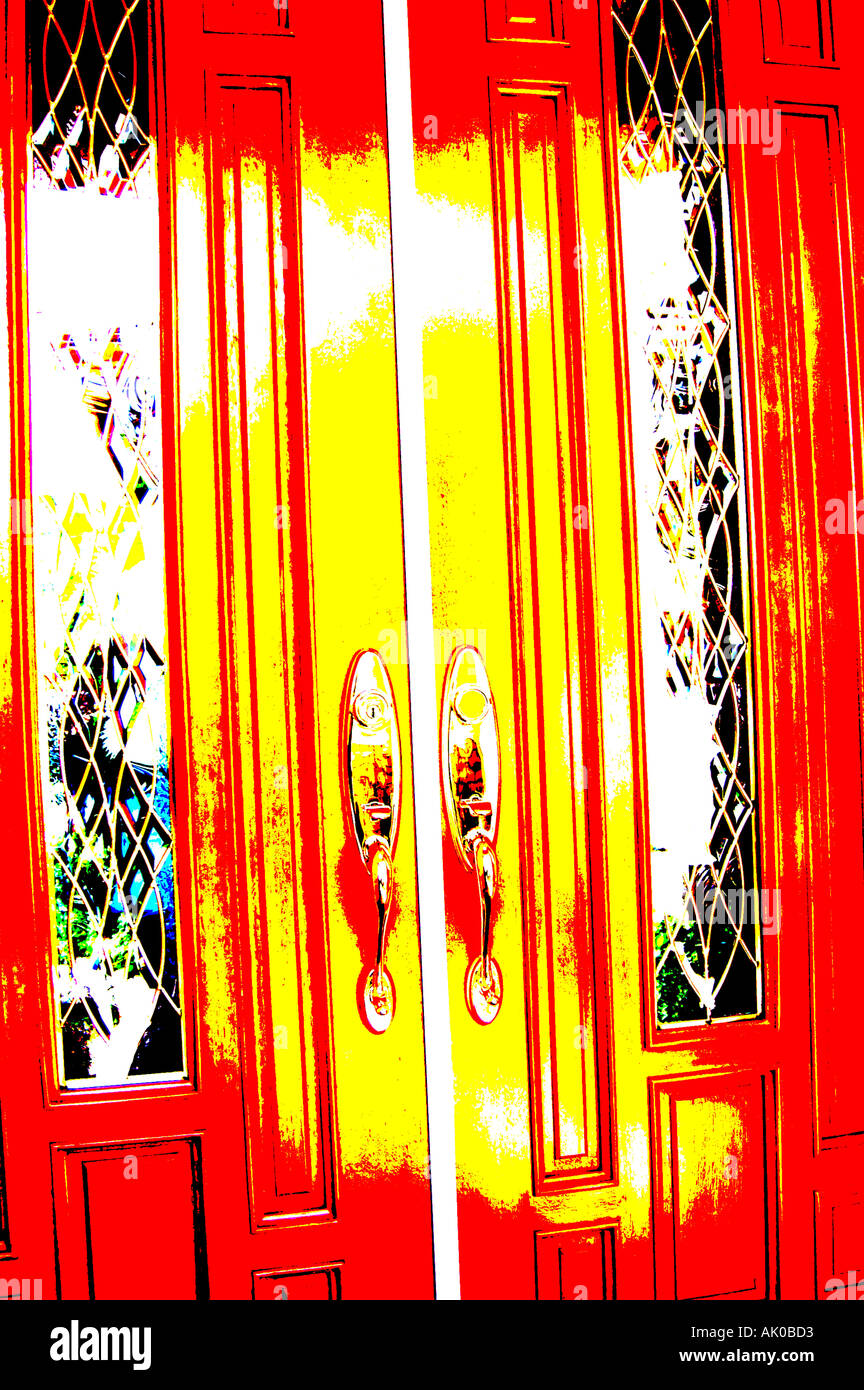 luxury front door of home Stock Photo - Alamy