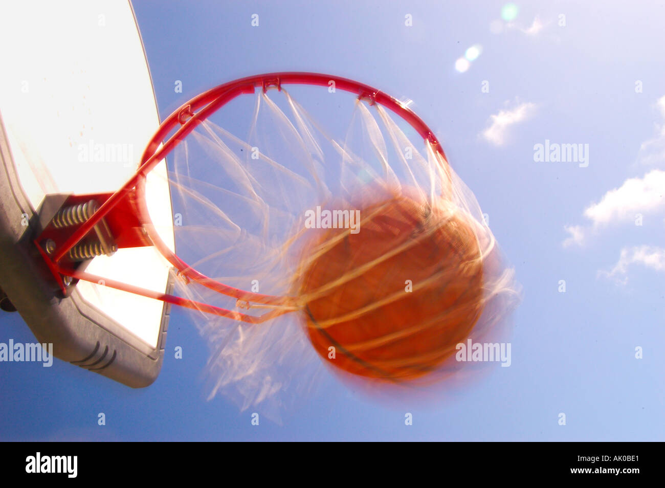basketball through net Stock Photo - Alamy