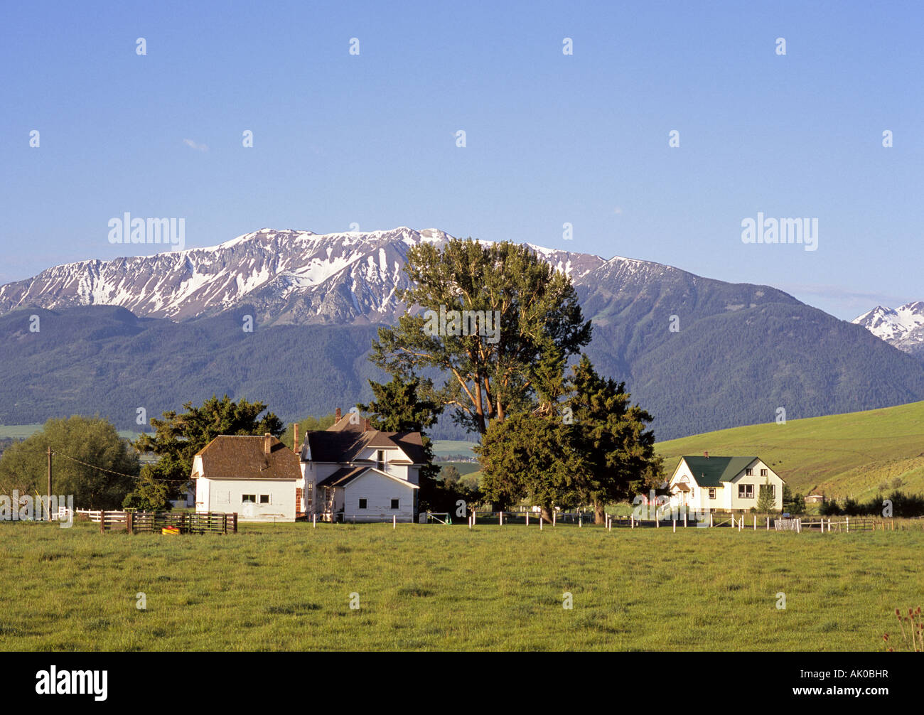 A small farm near the art colony town of Joseph Oregon The farm sits in ...