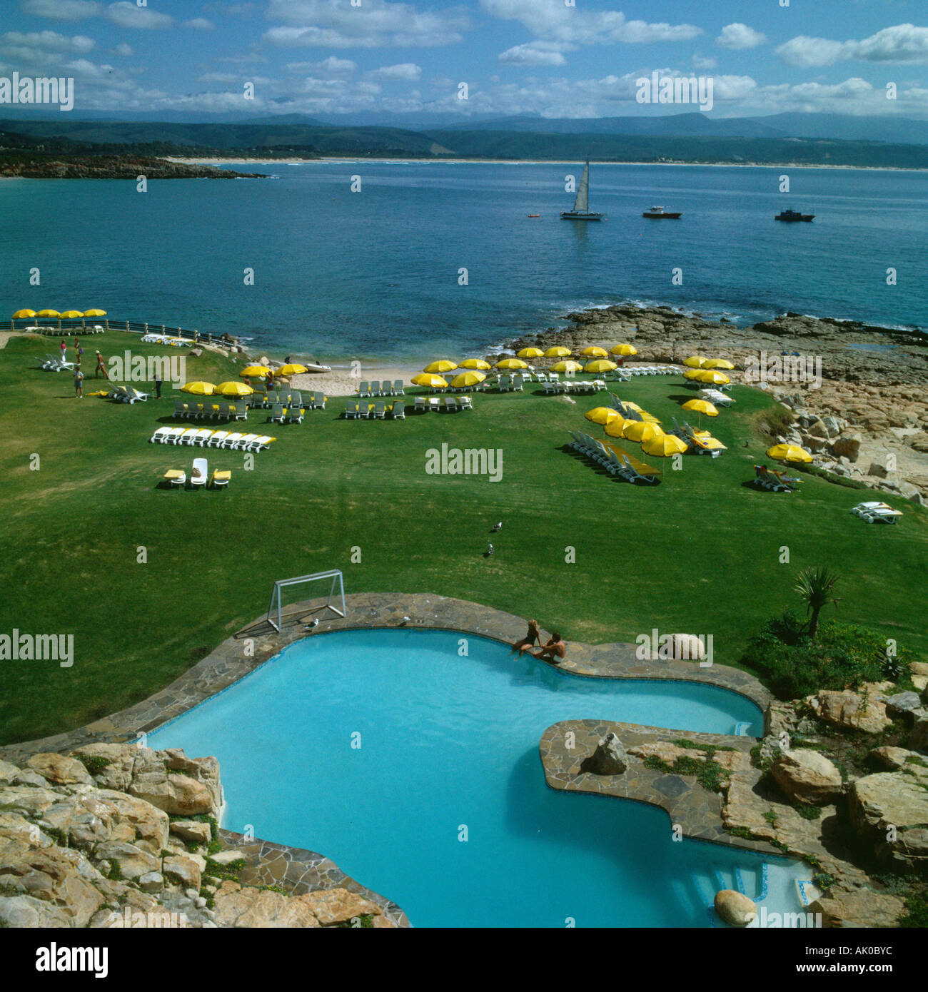 Beach / Plettenbergbaai / Strand Stock Photo - Alamy