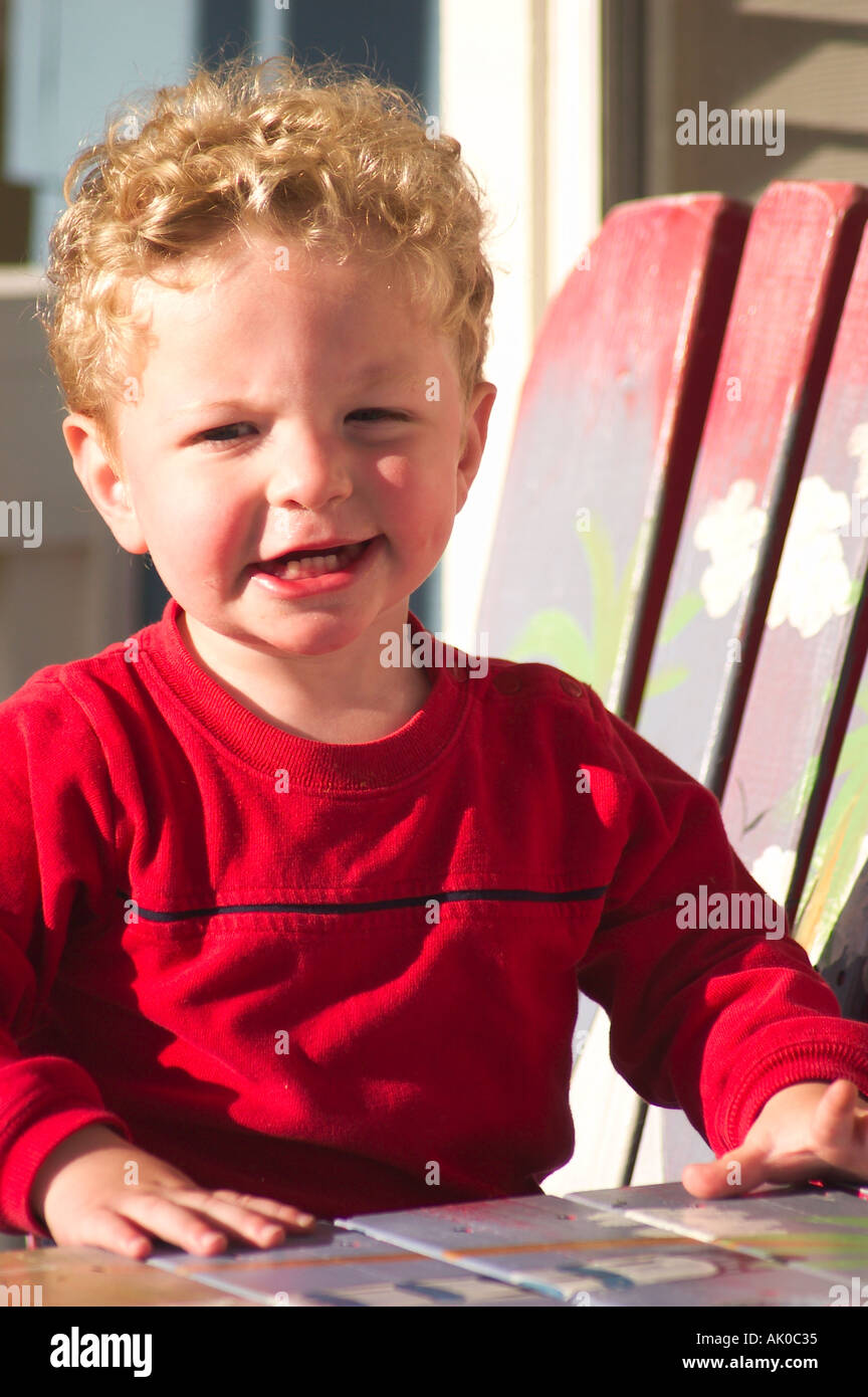 boy in red Stock Photo - Alamy