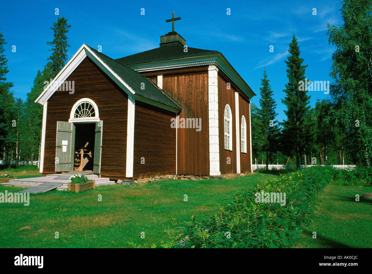 Church / Oulaisten / Kirche Stock Photo - Alamy
