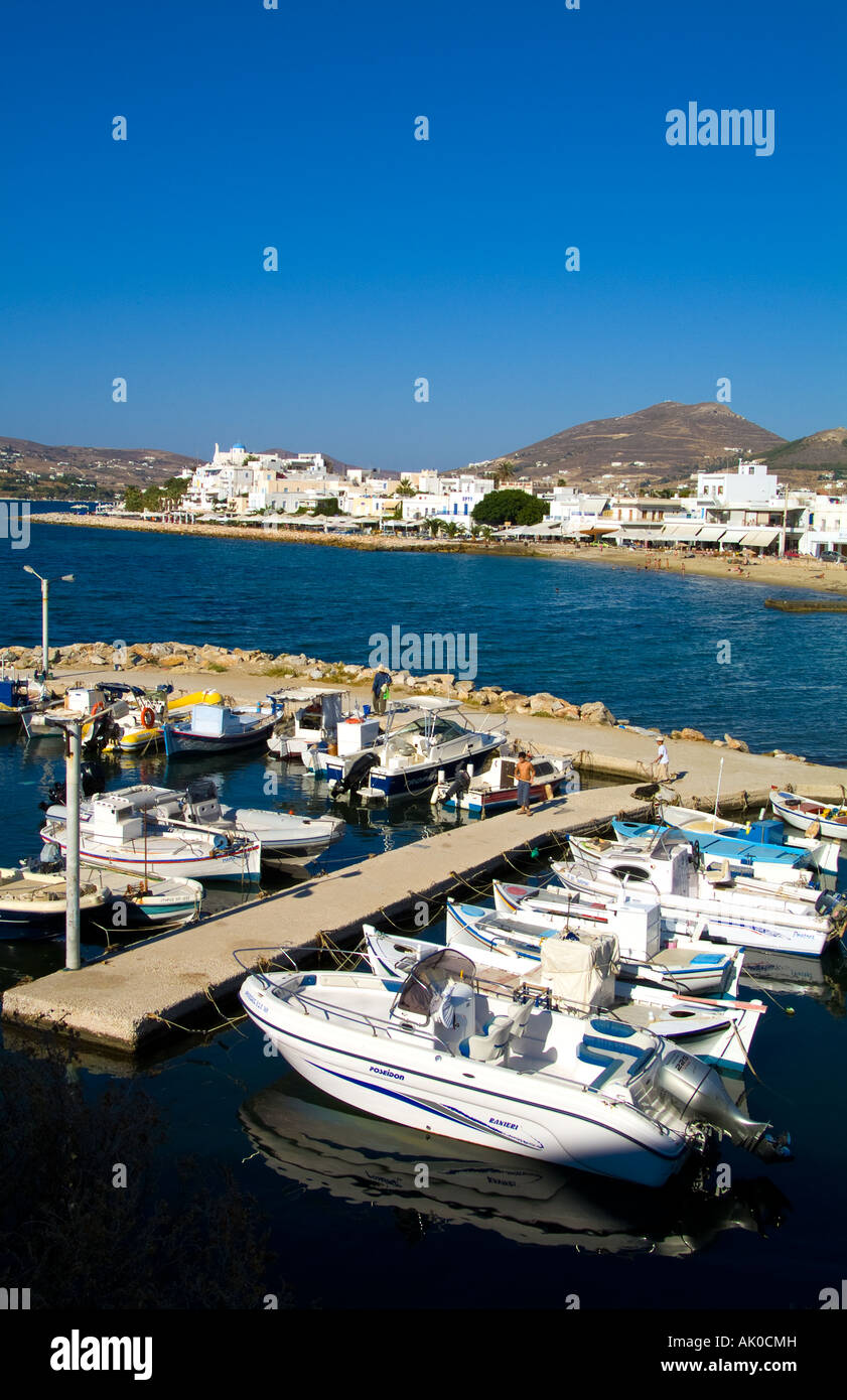 Beautiful island of Paros Greece in Greek Islands and beautiful boats ...