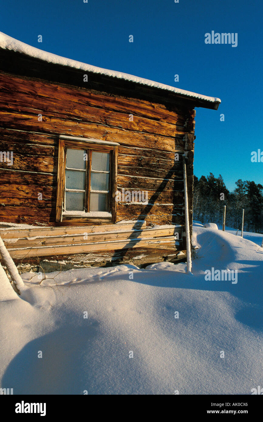 Old log cabin / Altes Blockhaus Stock Photo - Alamy