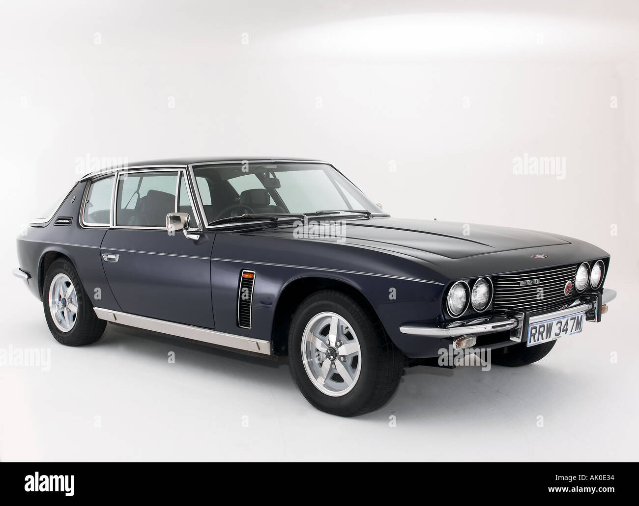 Jensen interceptor blue hi-res stock photography and images - Alamy
