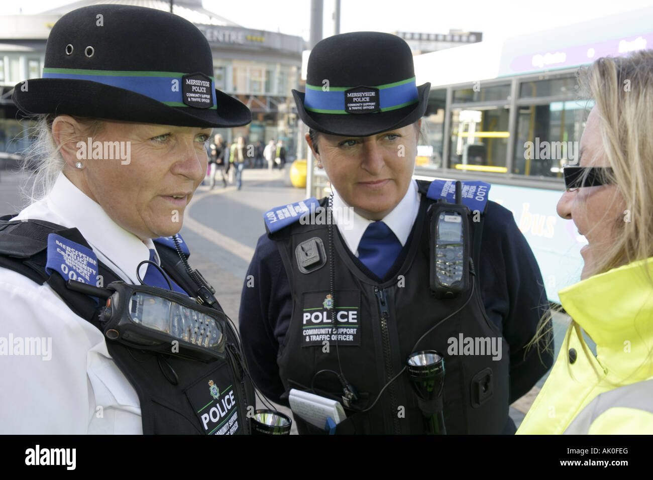 England UK Liverpool Queen Square female Merseyside Police community ...