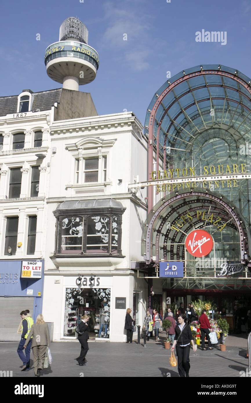 UK England Lancashire,Liverpool,Clayton Square,shopping shopper ...