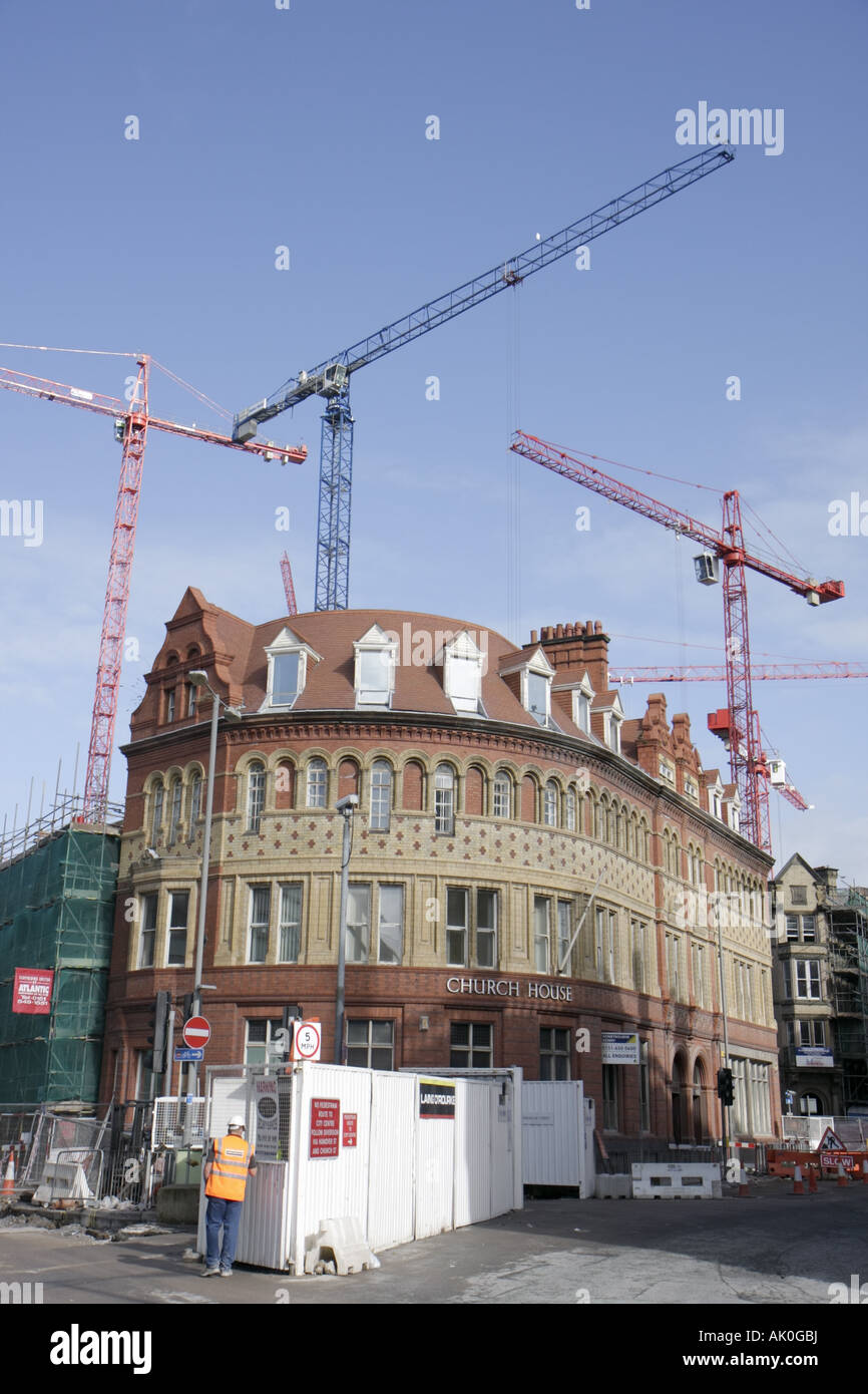 UK England Lancashire,Liverpool,Hanover Street,under new construction ...
