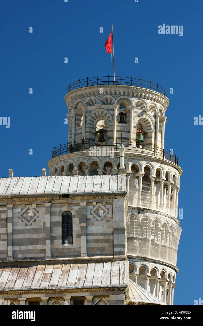 On top of the famous leaning tower of pisa hi-res stock photography and ...