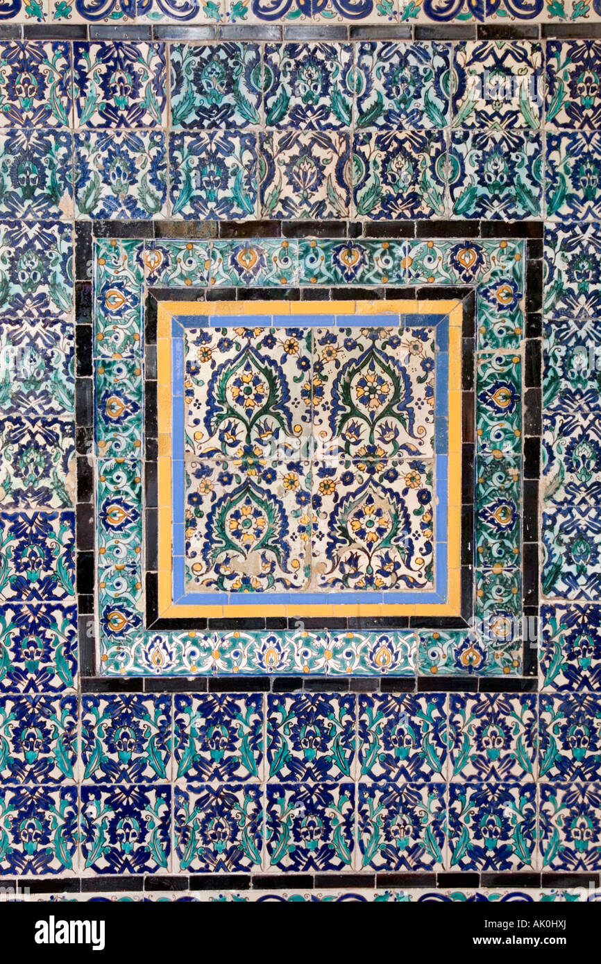 Tripoli, Libya. Tiles, Karamanli Mosque, 18th Century Stock Photo - Alamy