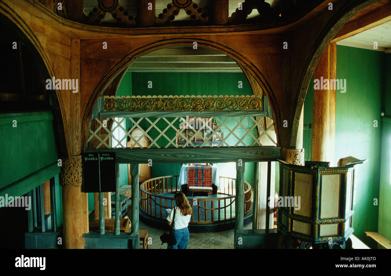 Church / Lomen / Stabkirche Stock Photo - Alamy