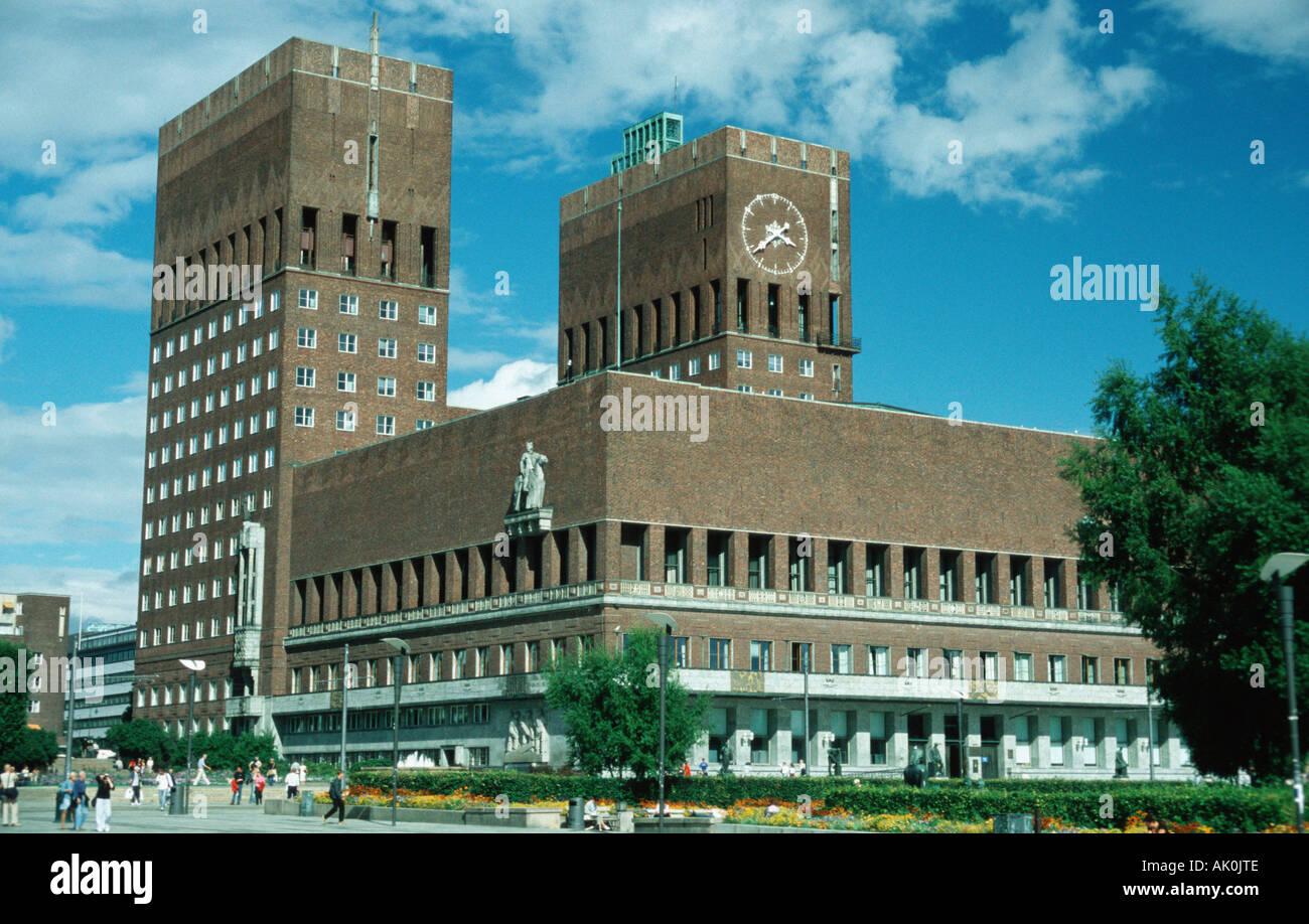 Town hall / City hall / Oslo / Rathaus Stock Photo - Alamy
