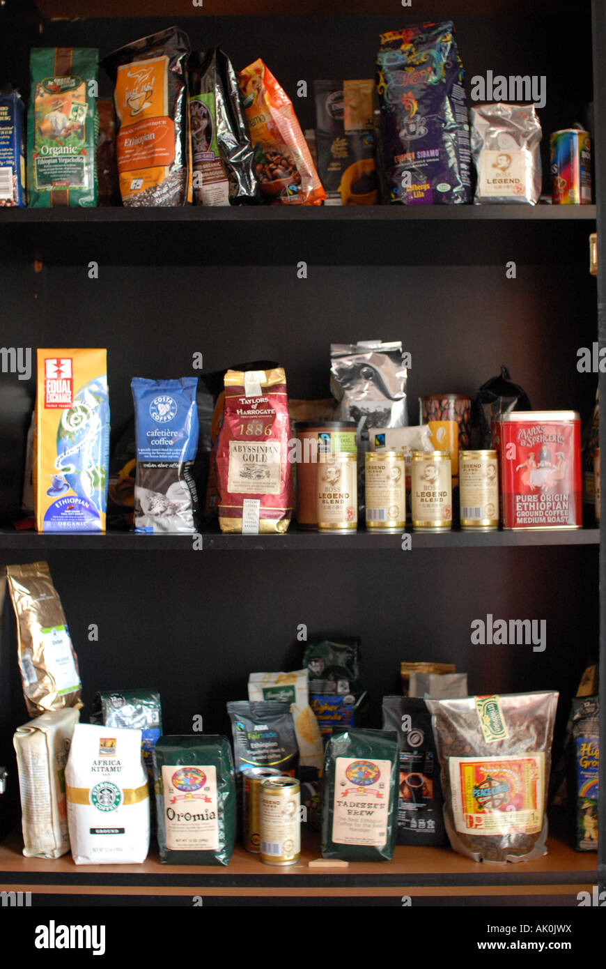 Ethiopian coffee for sale, Addis Ababa, Ethiopia Stock Photo - Alamy