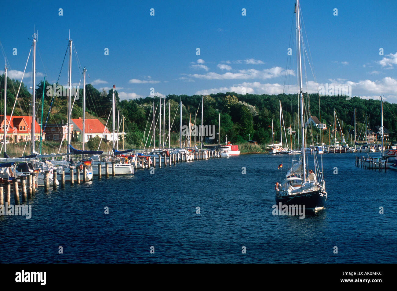 Yacht harbour / Seedorf Stock Photo - Alamy